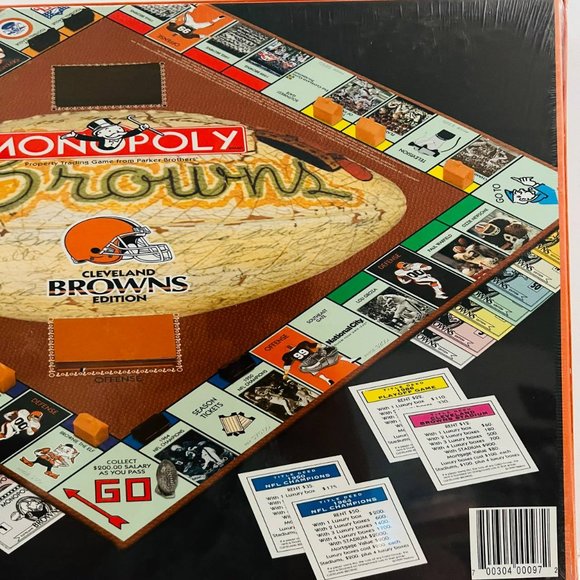 Hasbro | Games | Vintage Monopoly Cleveland Browns Edition 999 Board ...
